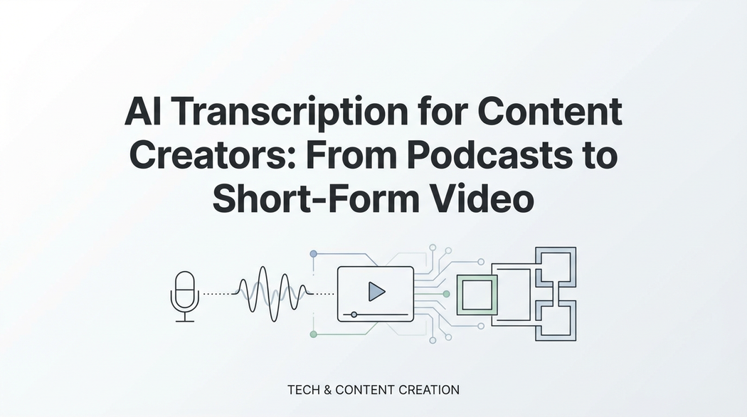 AI Transcription for Content Creators: From Podcasts to Short-Form Vid ...