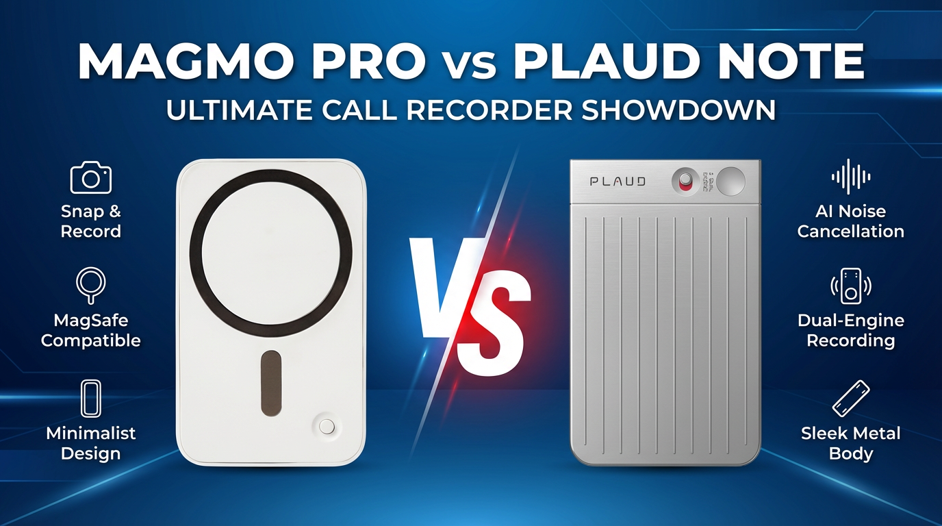Magmo Pro vs Plaud Note vs UMEVO: Which Magnetic Recorder Is Superior