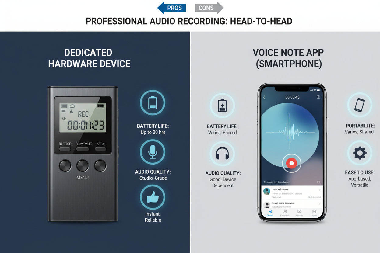 UMEVO Note Plus vs AudioPen: Dedicated Hardware vs Voice Note App Comp